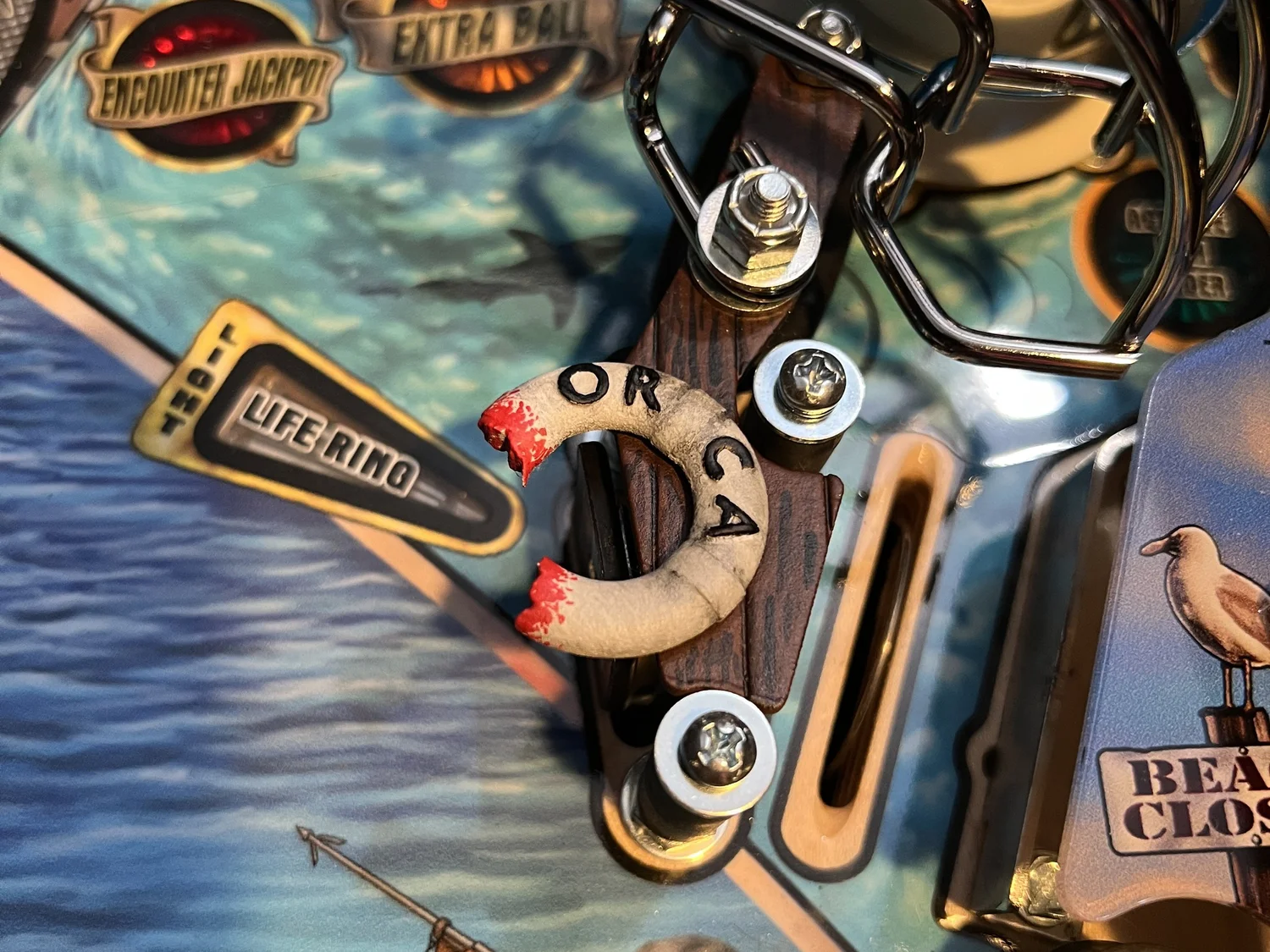 Bitten n Bloody Orca Life Ring for Jaws Pinball — Cosmic Mods