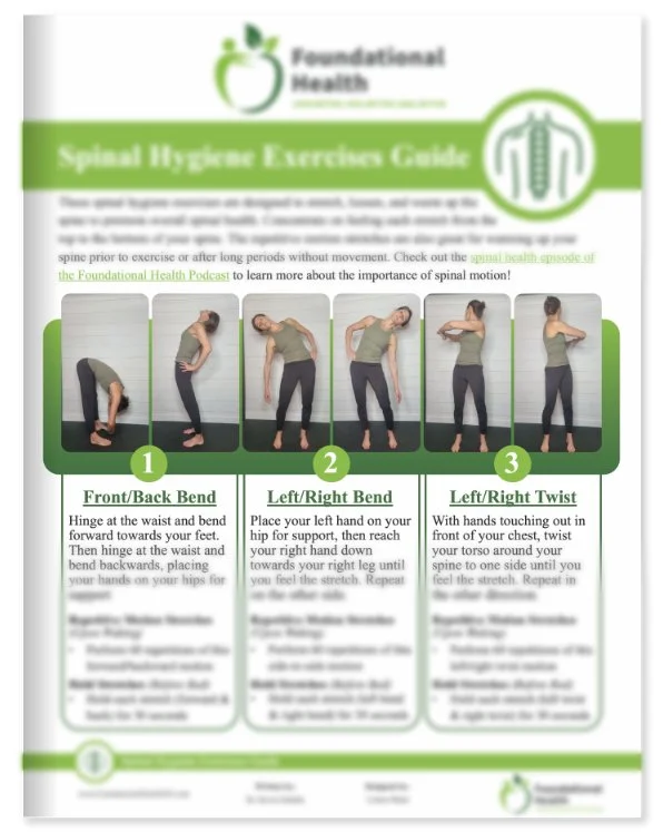 Spinal Hygiene Exercises Guide | Foundational Health