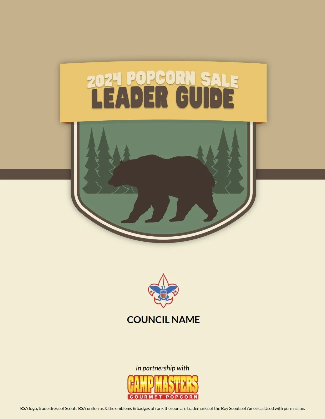 COUNCILS & UNITS — Camp Masters Popcorn