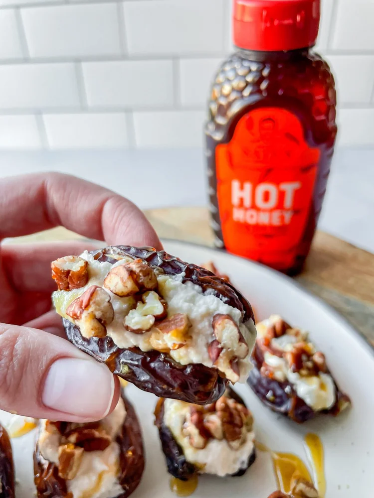 Hot Honey Ricotta Stuffed Dates — Sea Salt & Kale