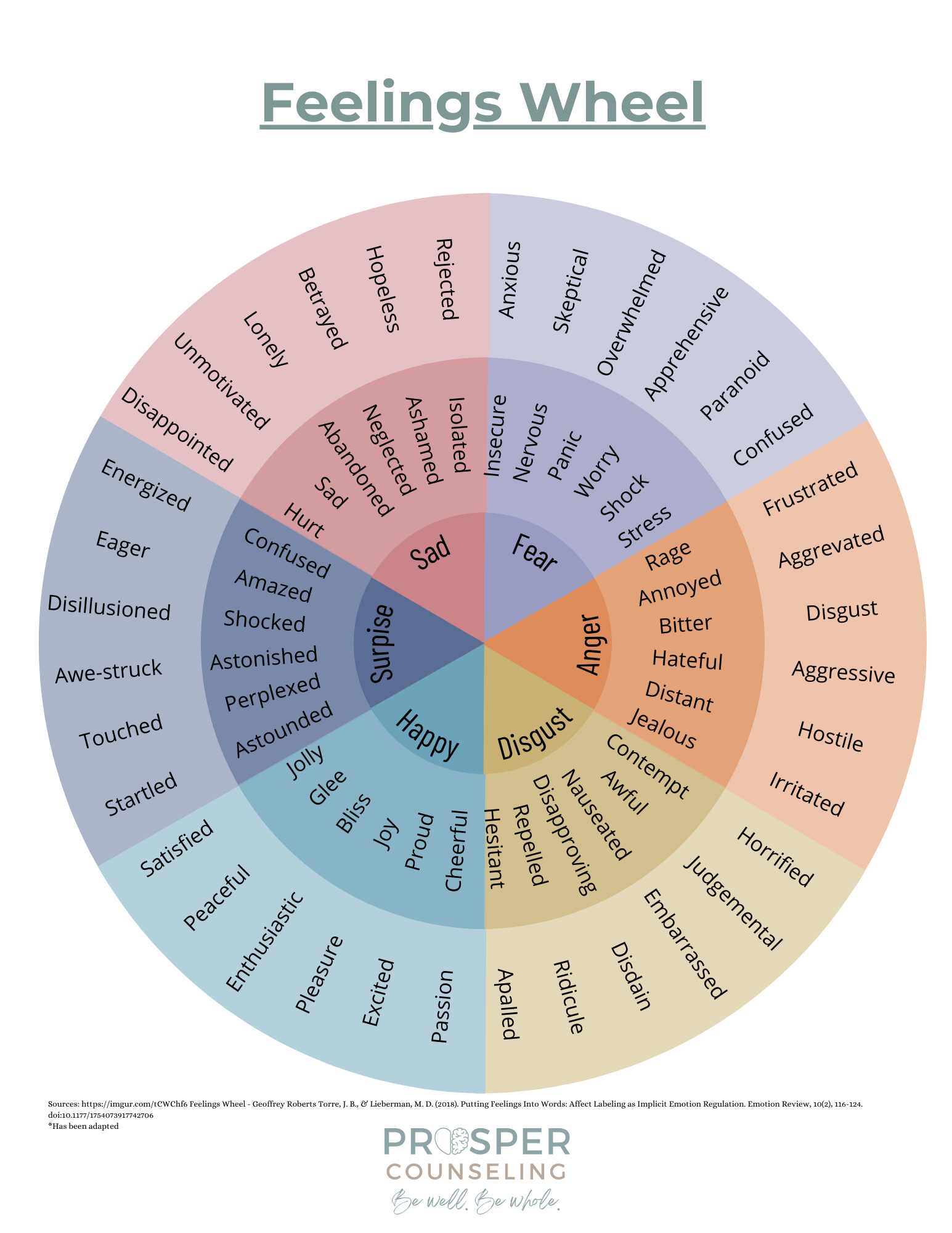 How the Feelings Wheel Enhances Social Emotional Intelligence I Prosper ...