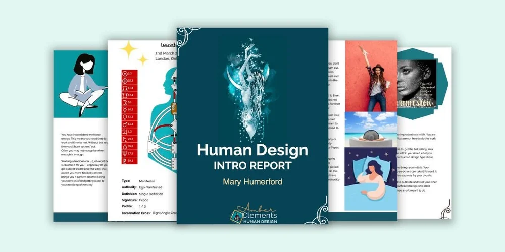 Free Human Design Chart & Report — Amber Clements