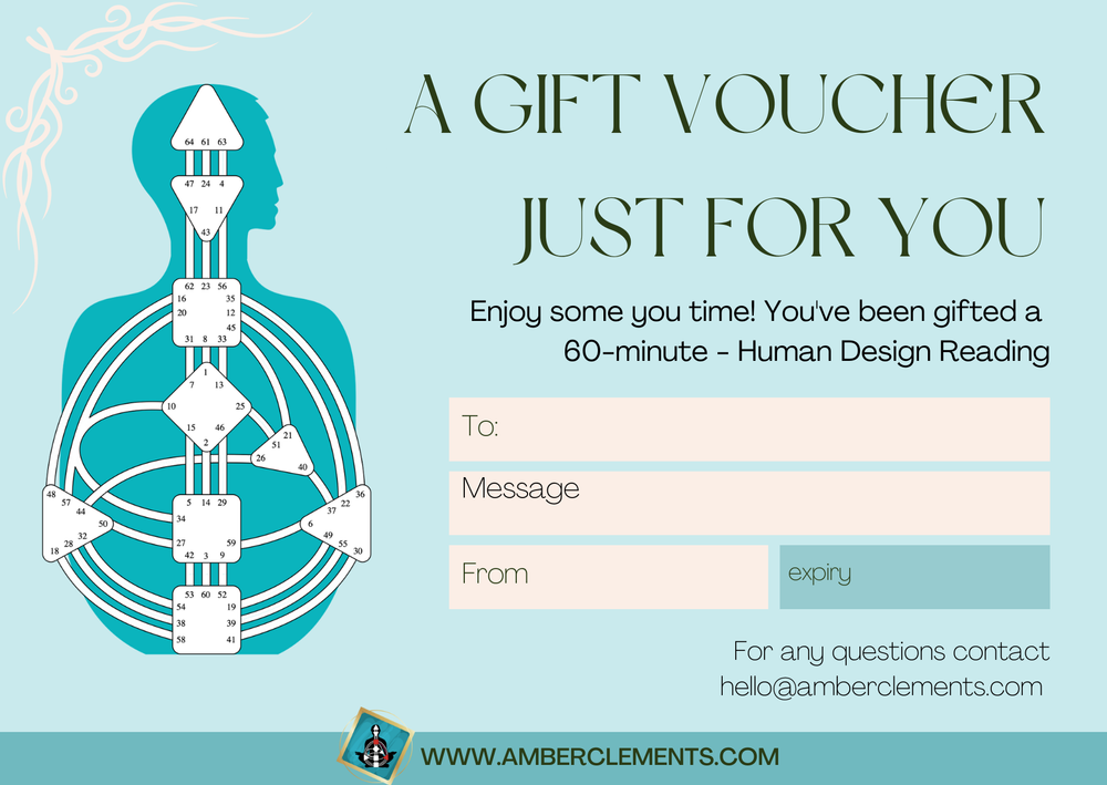 Human Design Gift Vouchers — Amber Clements