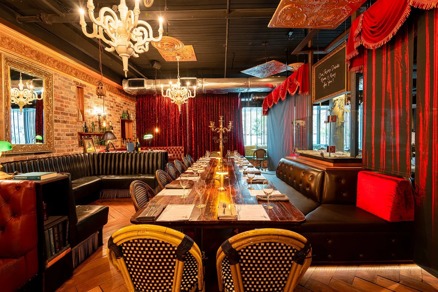 Red Room Private Dining Menu | The Treehouse Hotel