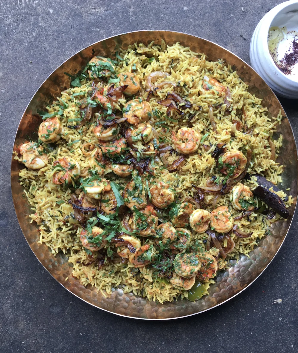 Schnitzel and Stories Podcast Machboos Rubyan Recipe by Noor Murad ...