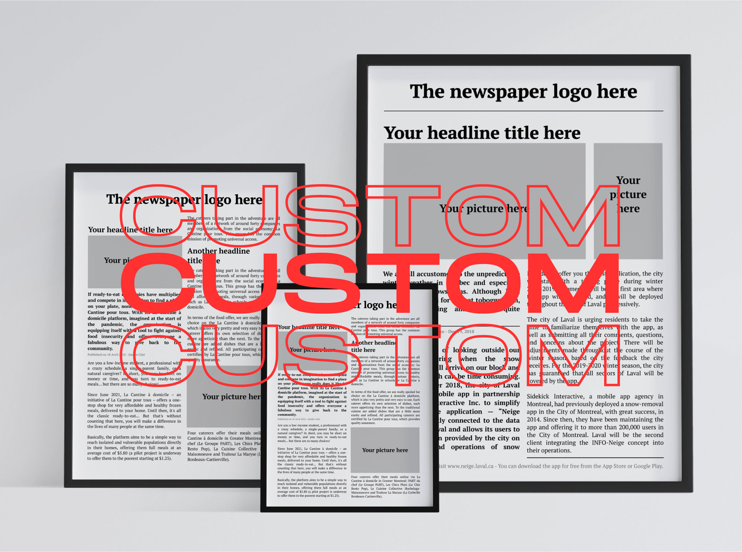 Yourframedarticle | Newspaper & magazine custom framing