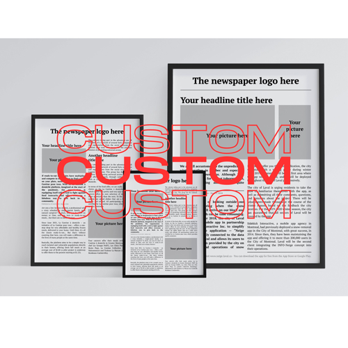 Yourframedarticle | Newspaper & magazine custom framing