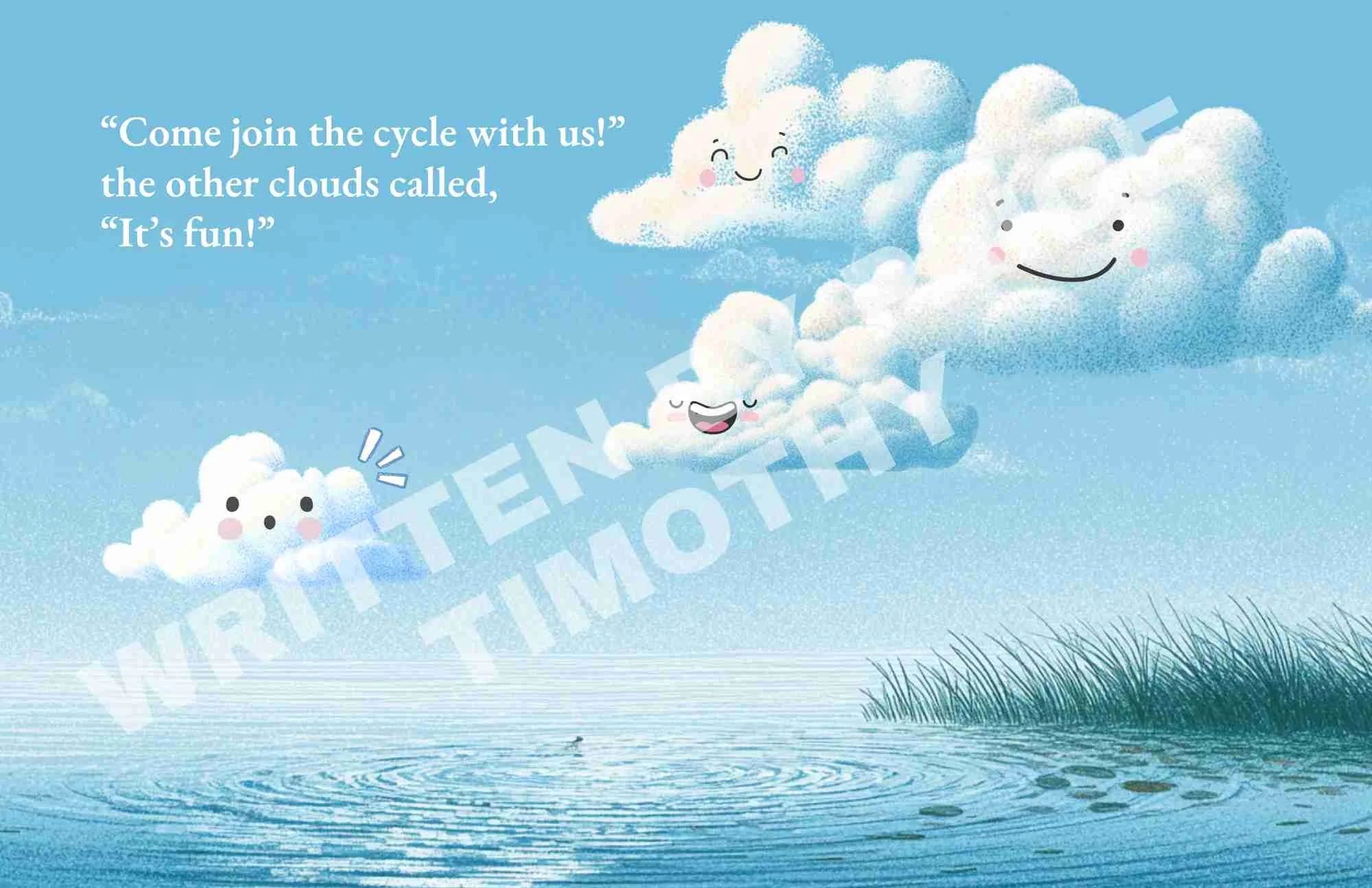 The Shy Little Cloud - Print (18 signs) — Read & Walk
