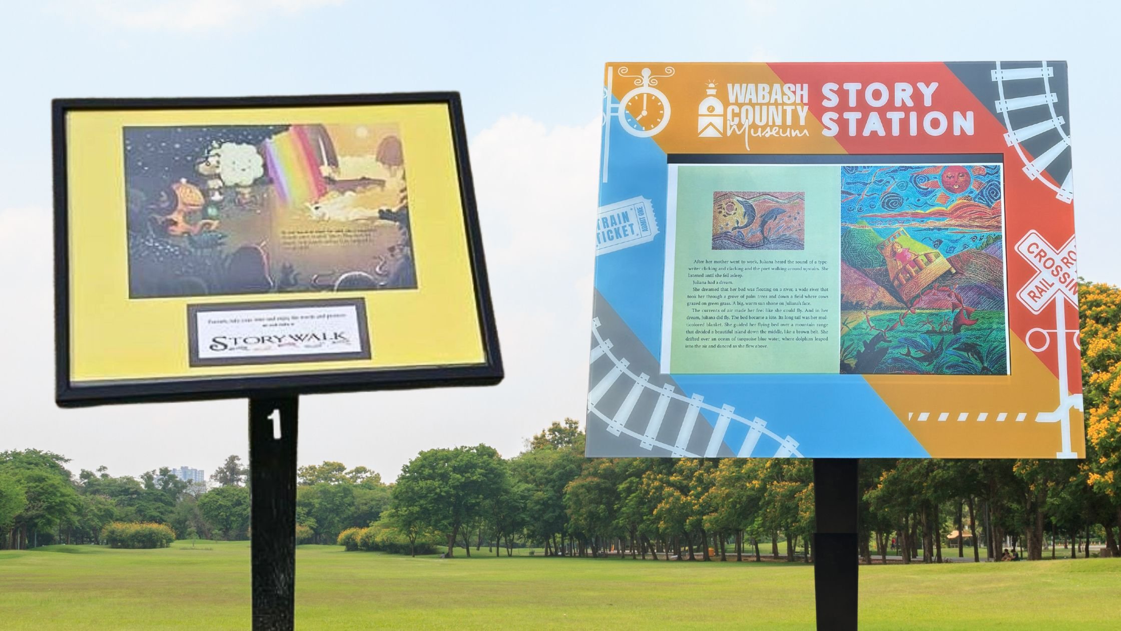 Should I Do a StoryWalk® Frame or a StoryWalk® Sign? — Read & Walk