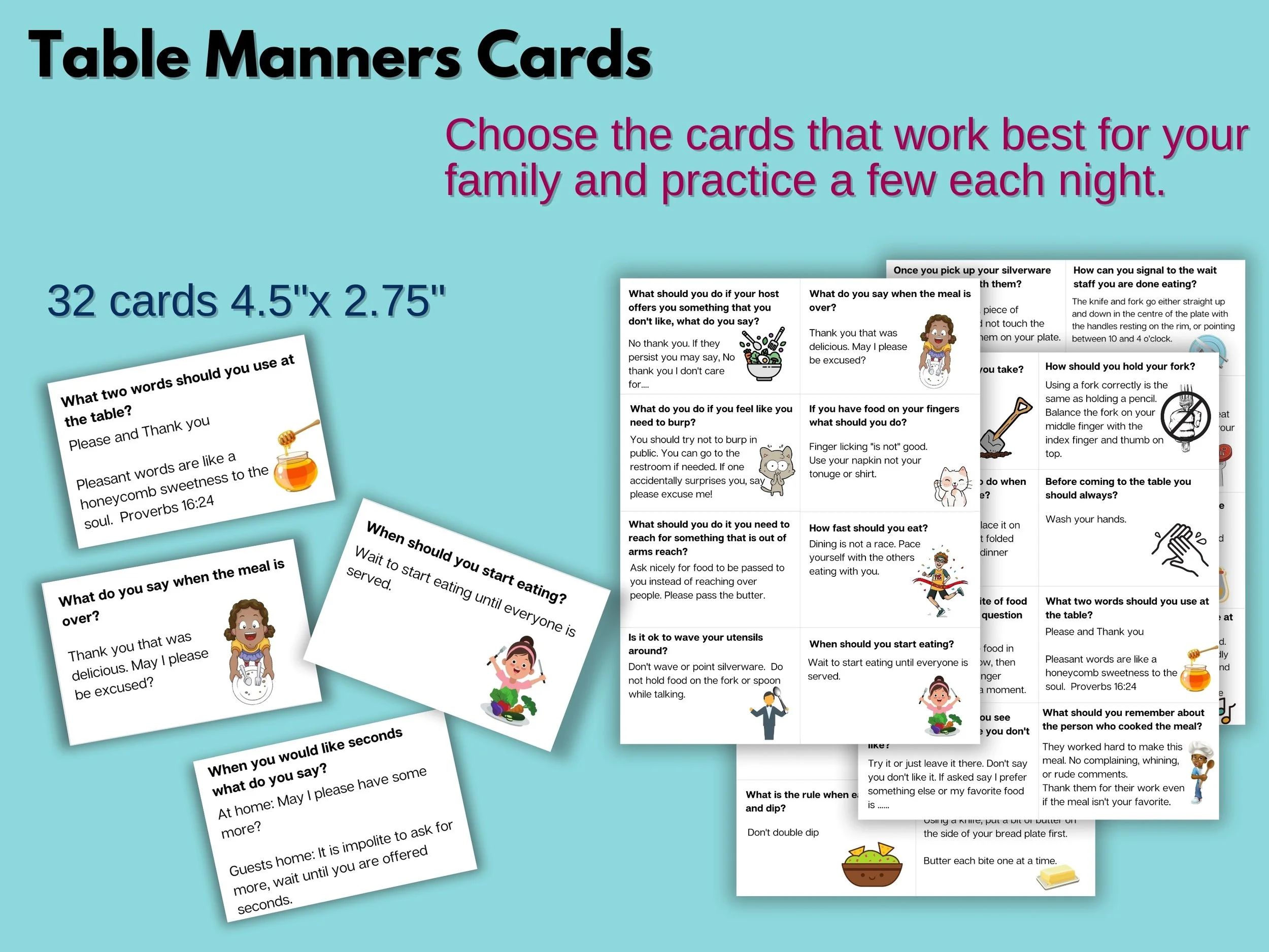 How To Use Games To Teach Your Kids Table Manners — Listening Sheep