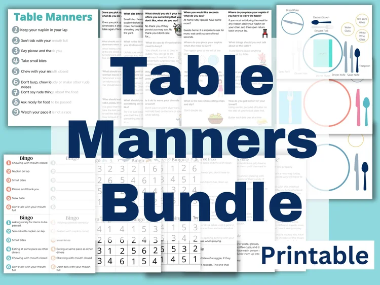 How To Use Games To Teach Your Kids Table Manners — Listening Sheep