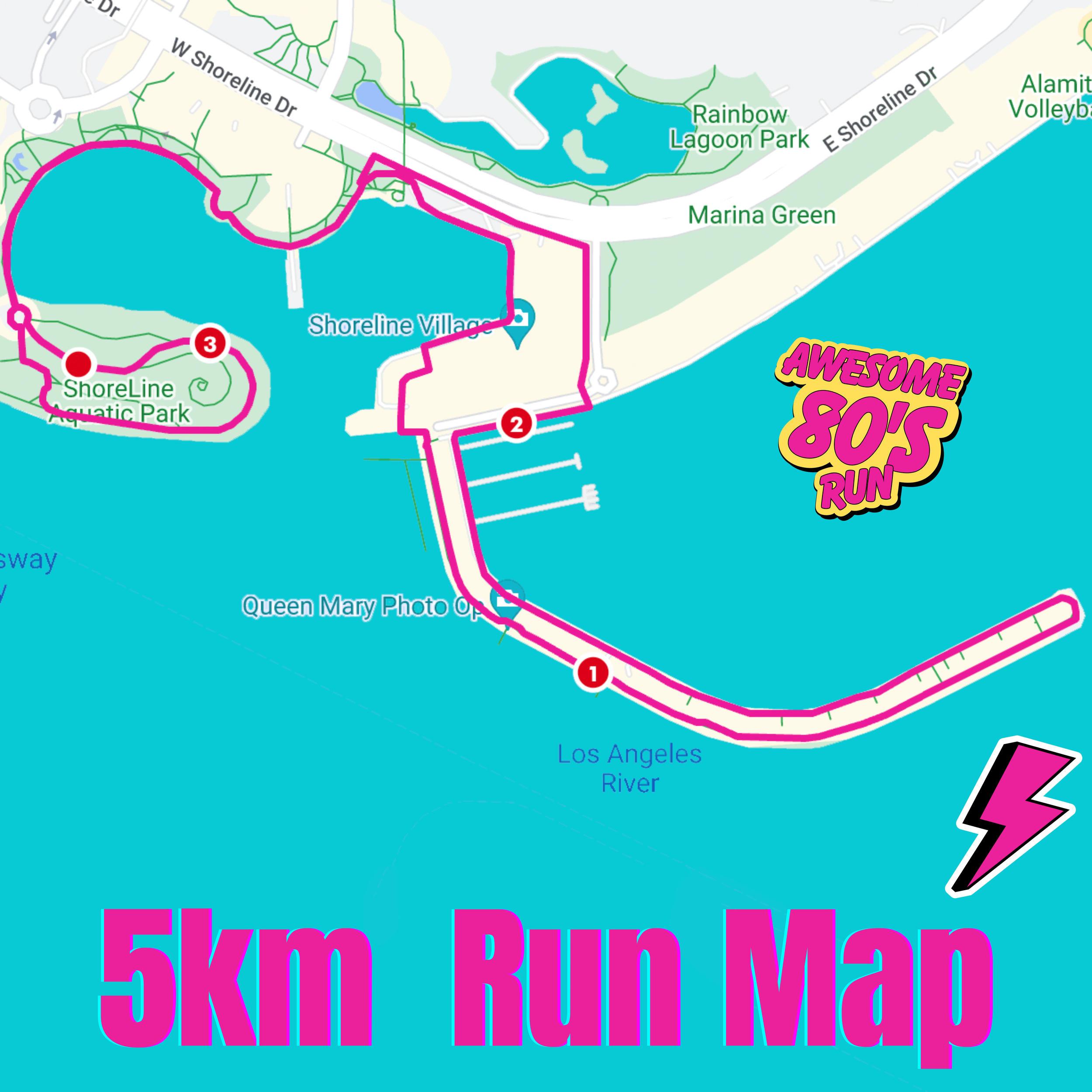 LB Map — Awesome 80's Run