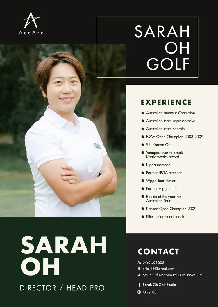 Sarah Oh Golf Studio | Book Your Golf Session Today