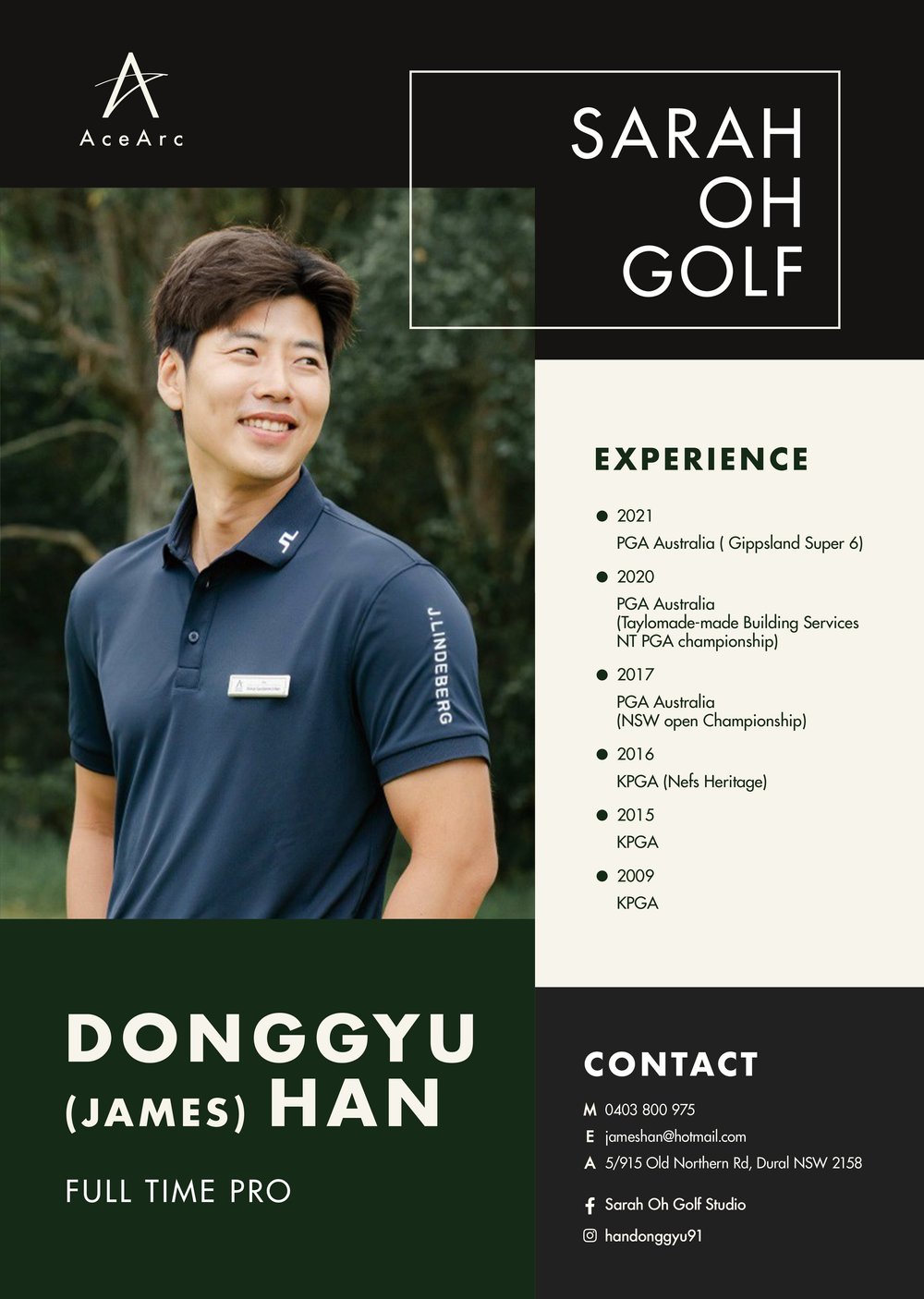 Sarah Oh Golf Studio | Book Your Golf Session Today