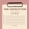 Pre-Production Check List — Aura Casting