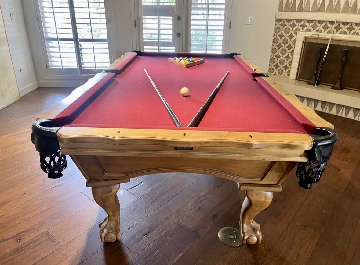 8’ Olhausen King Louis XIV Pool Table — Rebuilt Billiards