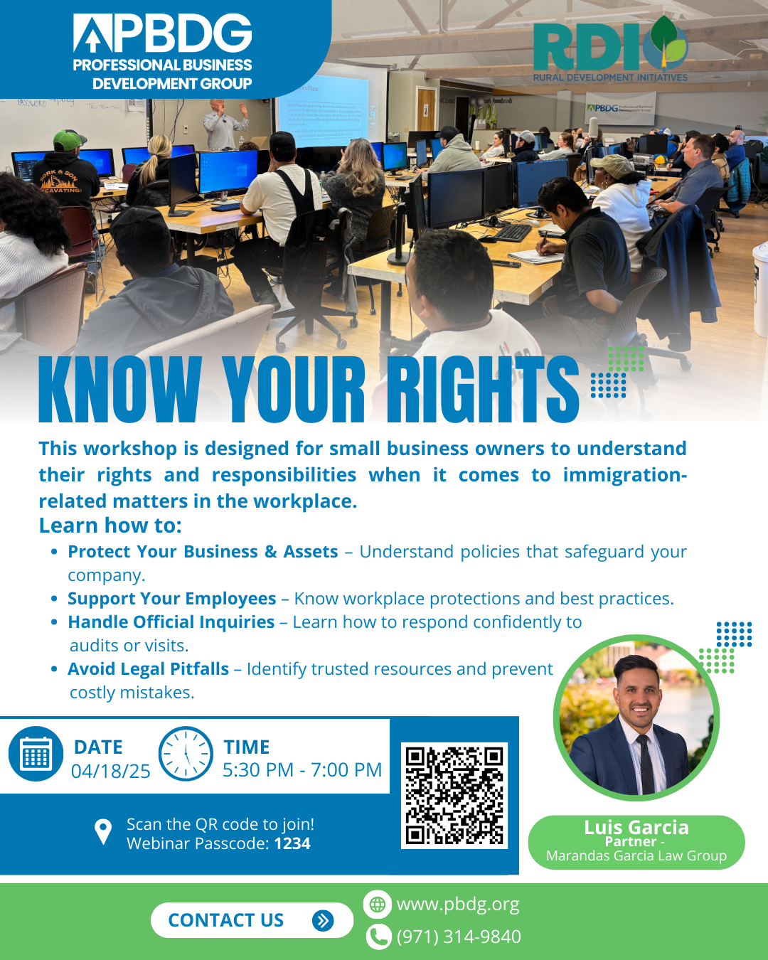 KNOW YOU RIGHTS /CONOCE TUS DERECHOS — Professional Business ...