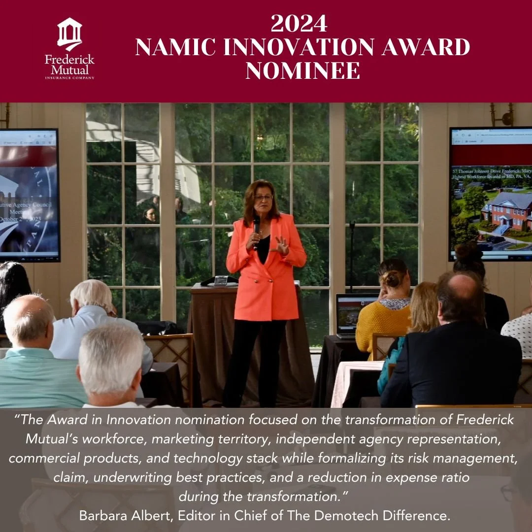 Frederick Mutual Nominated for NAMIC Innovation Award — Frederick Mutual Insurance Company