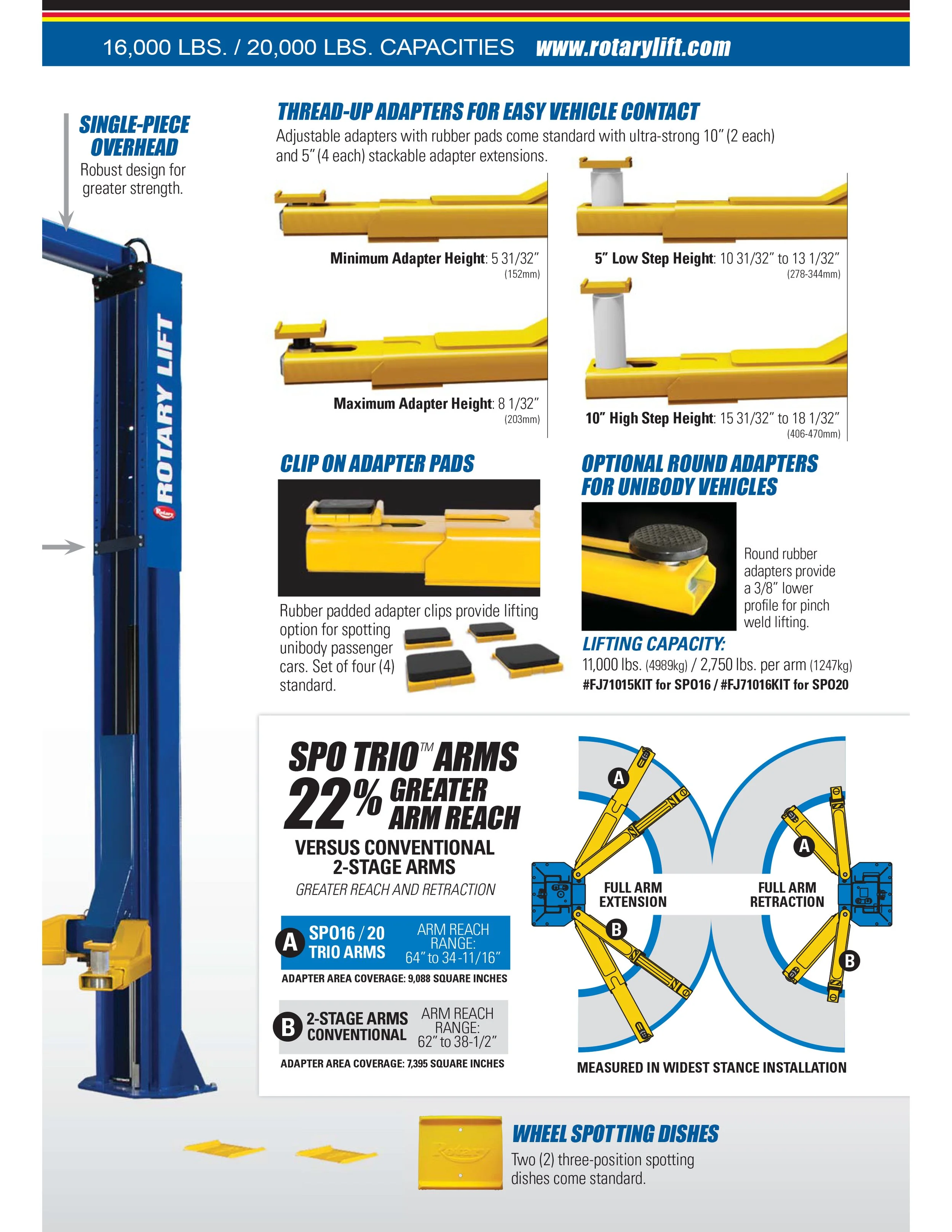 ROTARY LIFT SPO20 HD 2-POST LIFT — FAST EQUIPMENT