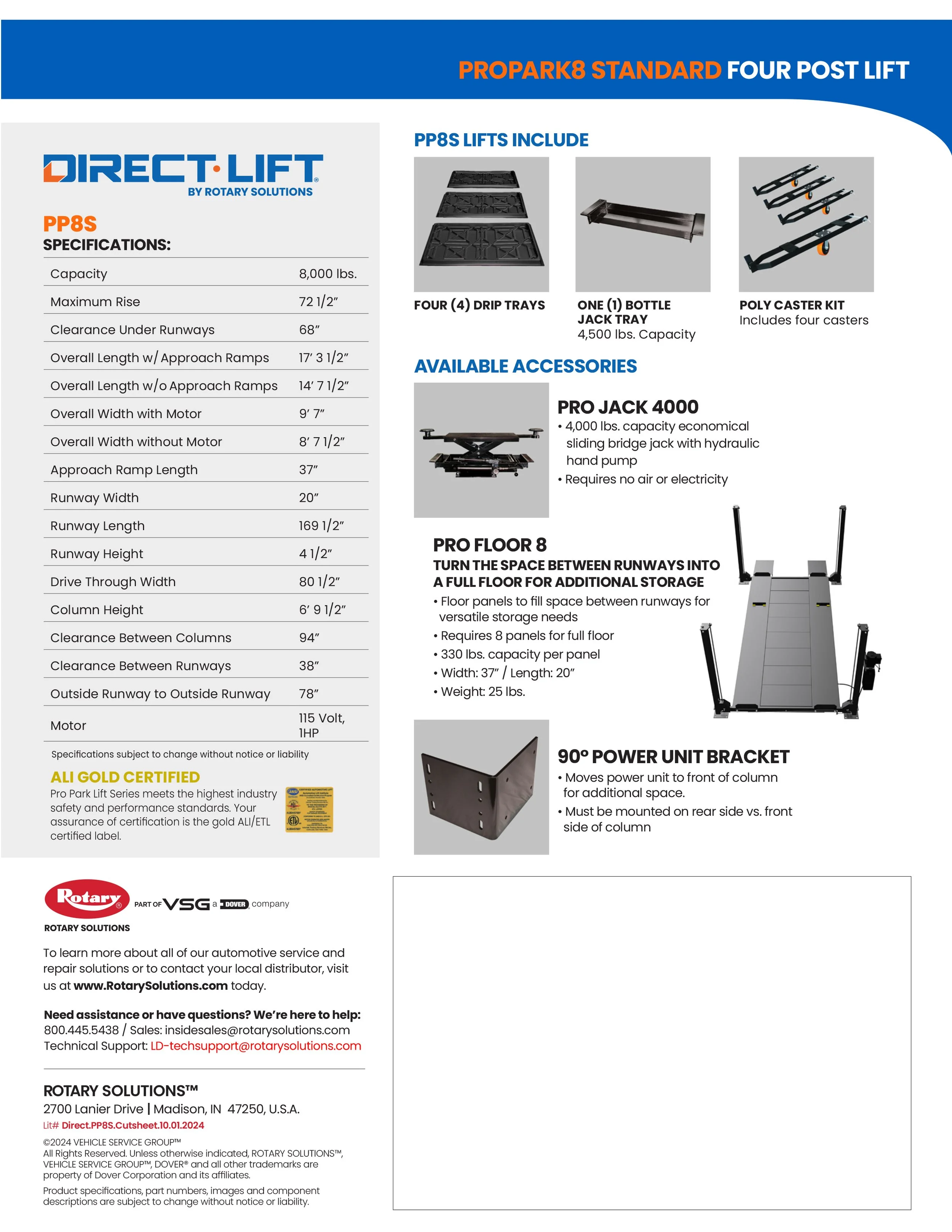 DIRECT PRO PARK 8S — FAST EQUIPMENT