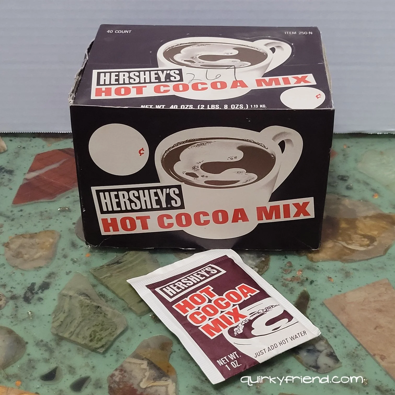 Vintage 1970s Hershey’s Hot Cocoa Mix Counter Display Box with 40 ...