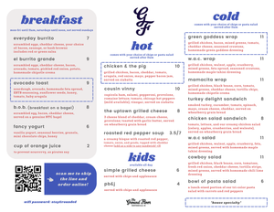 Food Menu — The Ground Floor