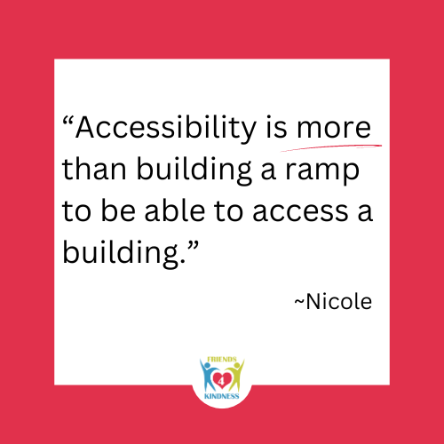 Advocating for accessibility — Friends 4 Kindness