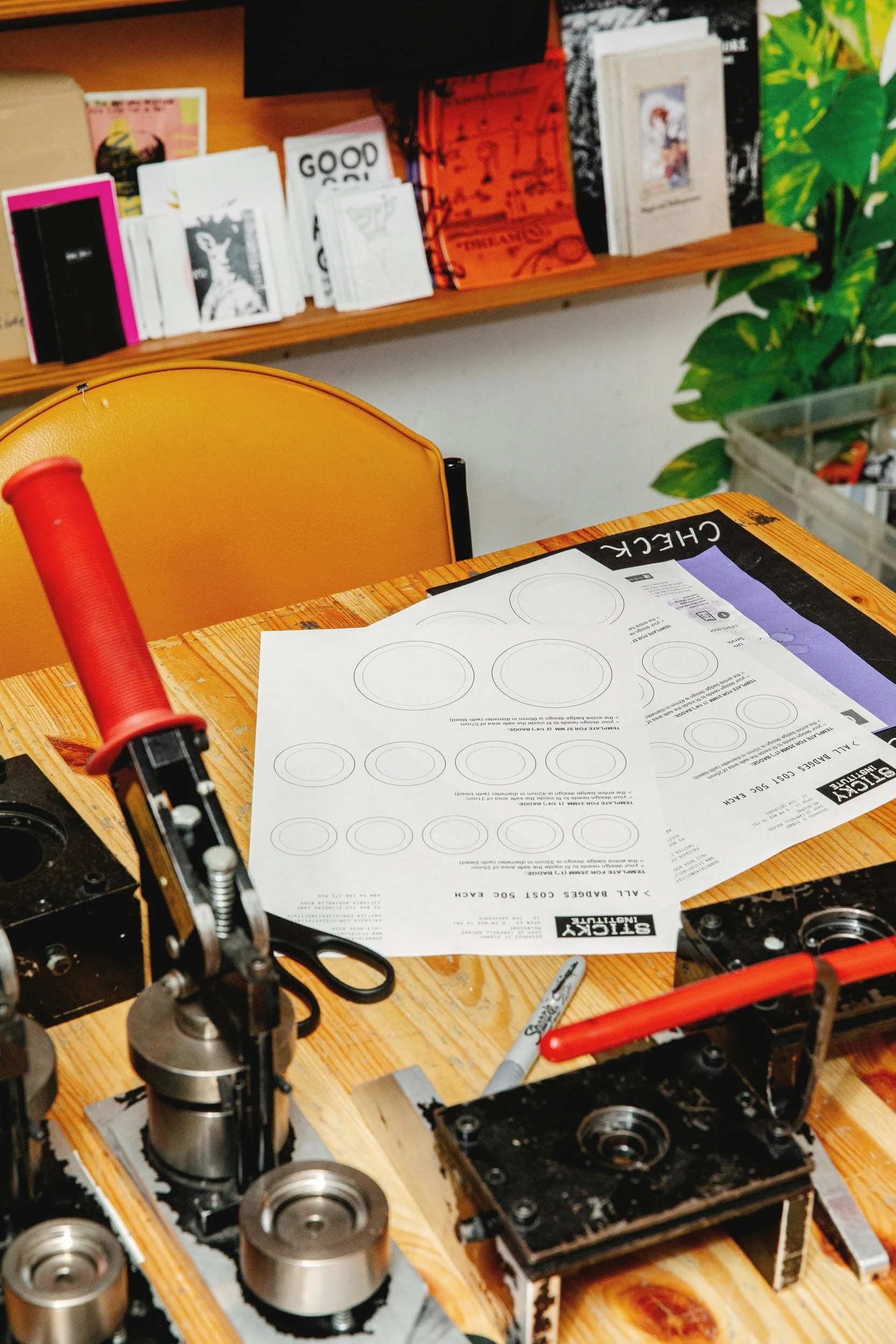 Badge making — Sticky Institute