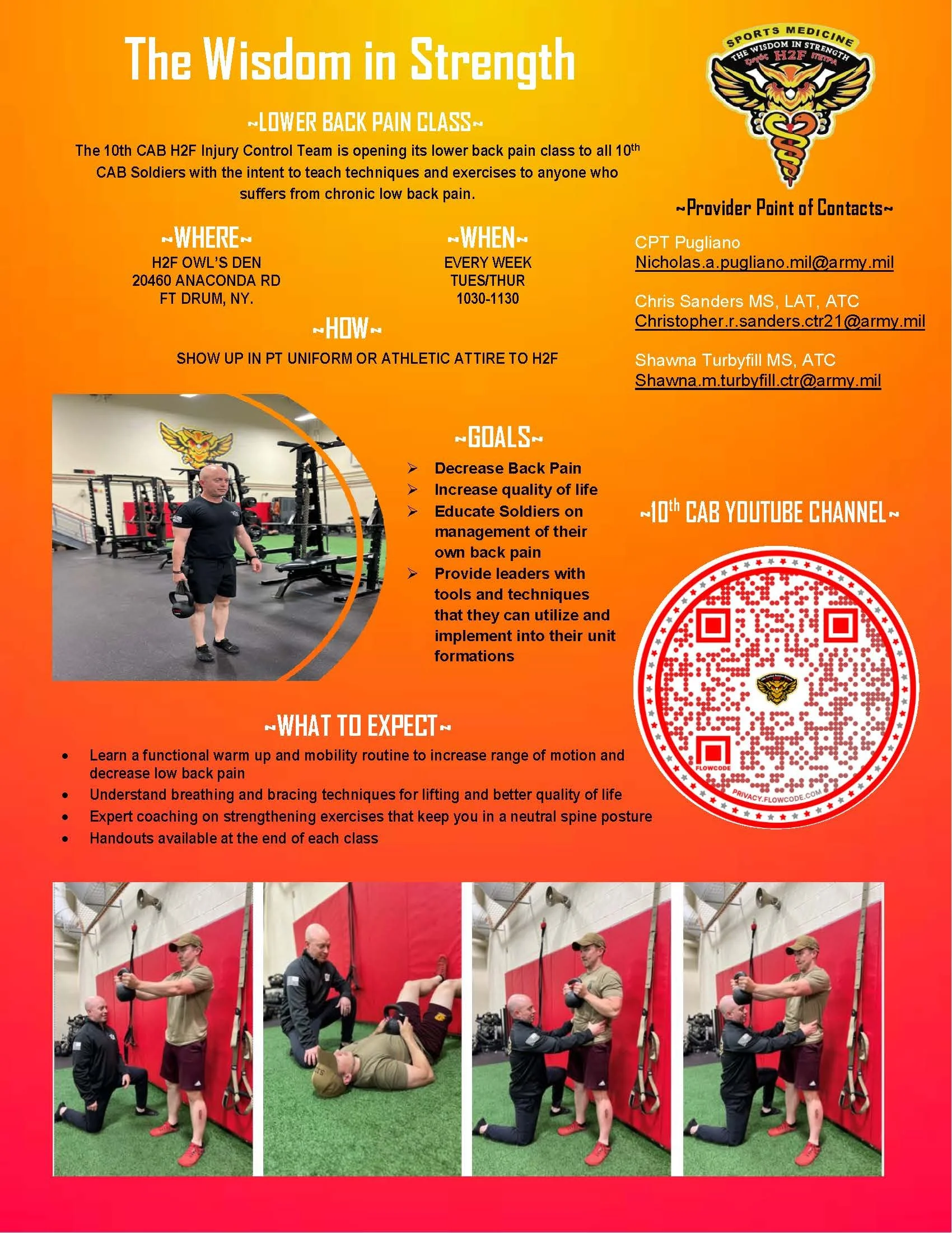 Low back pain — 10th Combat Aviation Brigade Holistic Health and ...