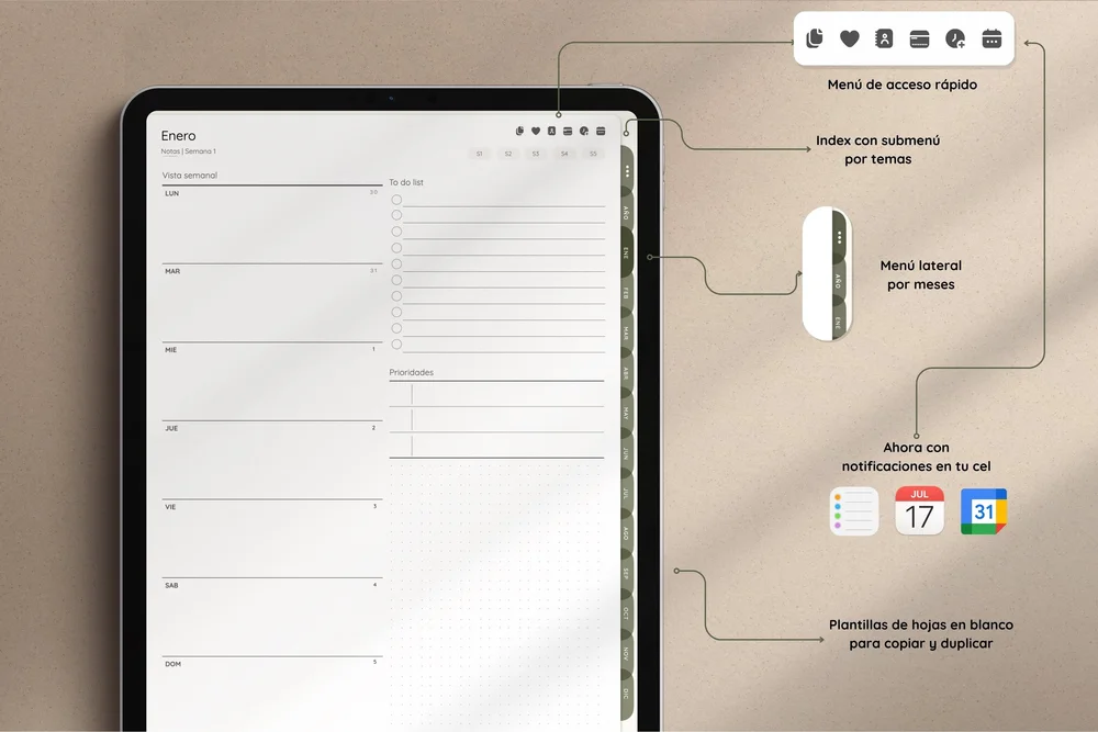 Agenda digital docente | Cualquier nivel educativo