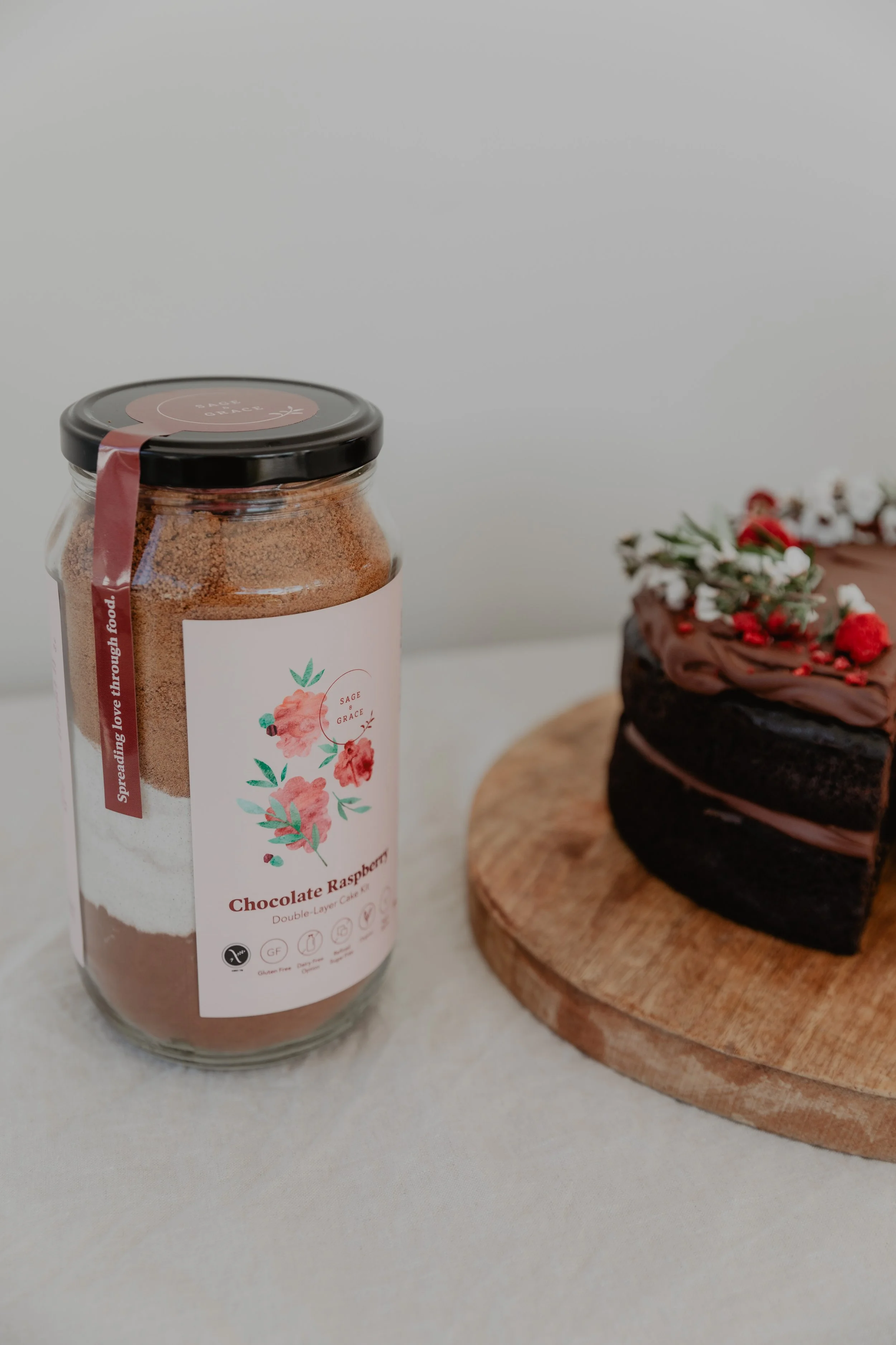 Chocolate Raspberry Cake — Sage & Grace