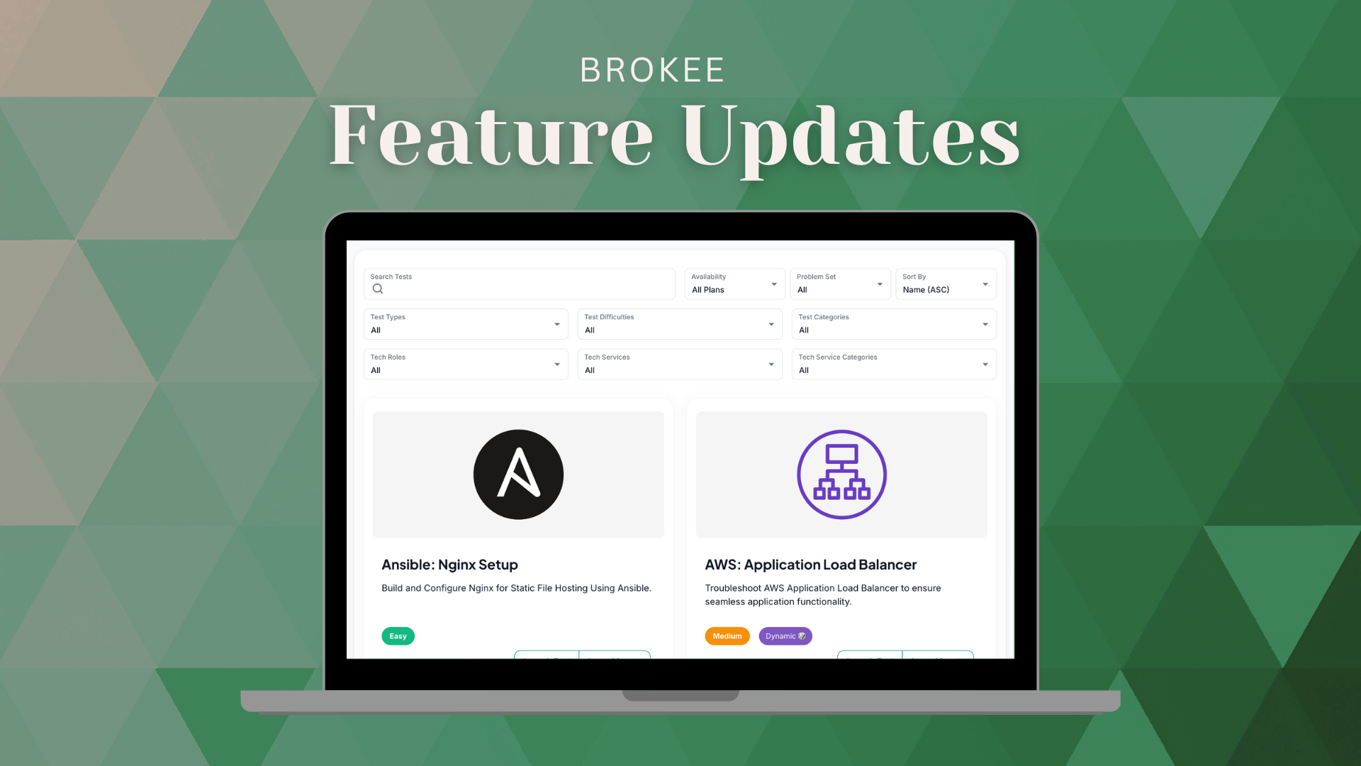 Assesment badges, Candidate ranking, Ansible test — Brokee