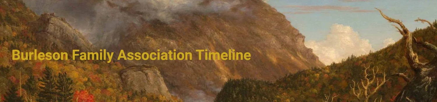 Important Dates in BFA History — Burleson Family Association