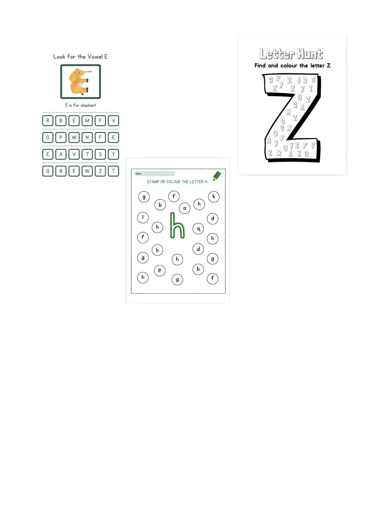 Letter Recognition Workbook — April Jackson