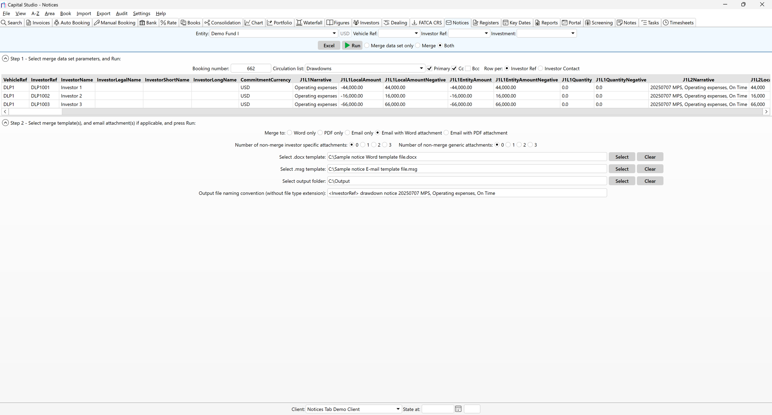 Notices — Capital Studio