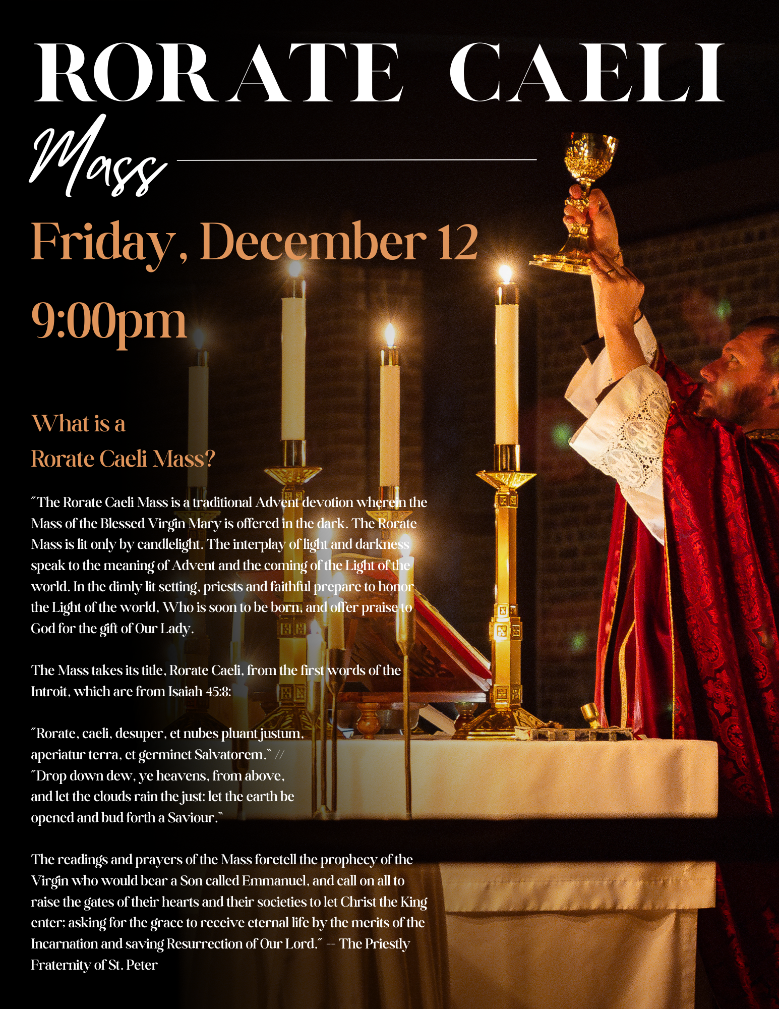 Rorate Caeli Mass — GrizzlyCatholic - St. John Fisher University Parish