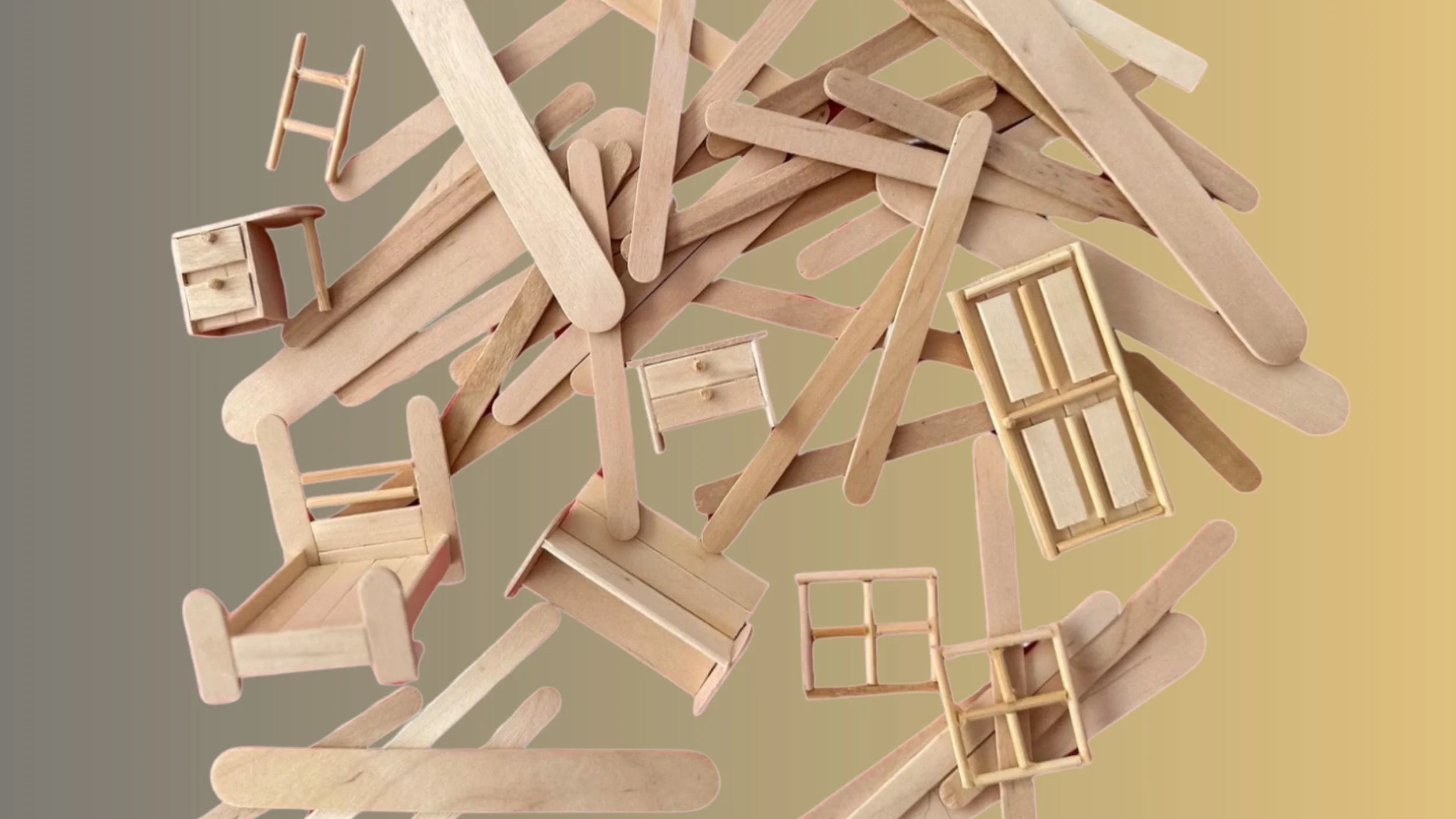 Premium Handcrafted Popsicle Stick Model Kits