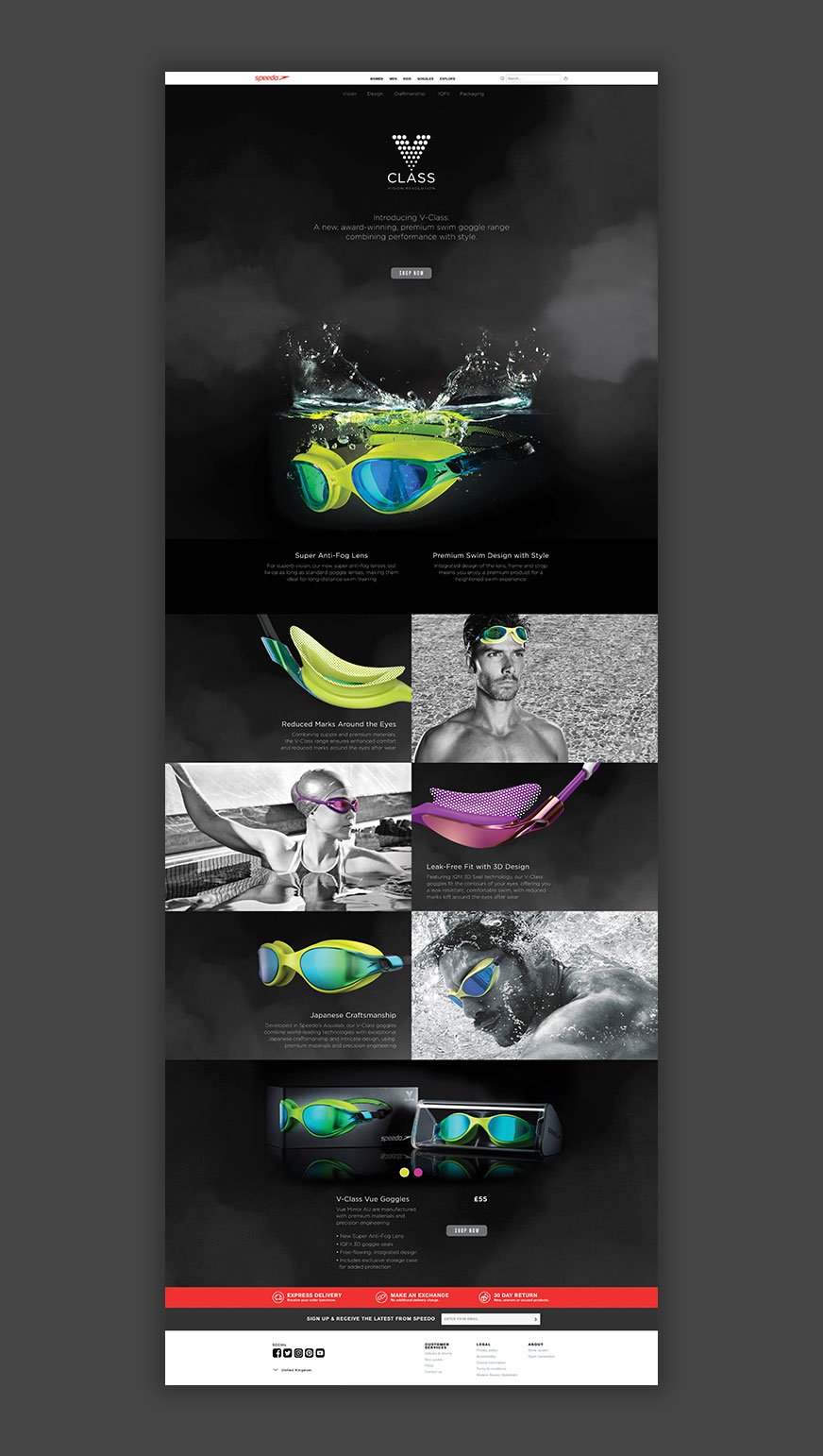 Speedo V-Class Goggles Branding — Andrew Beardsall