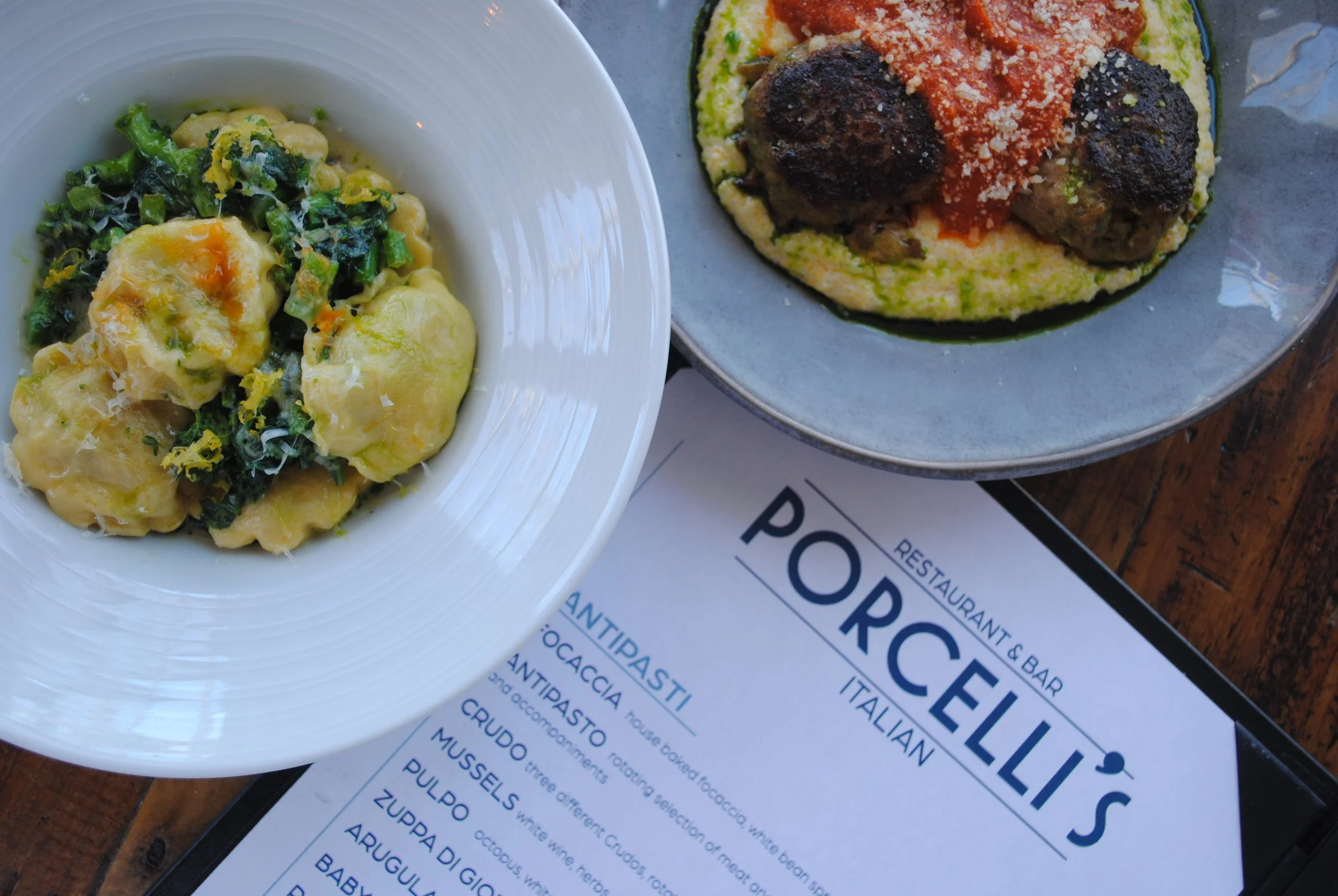 Menu — PORCELLI'S