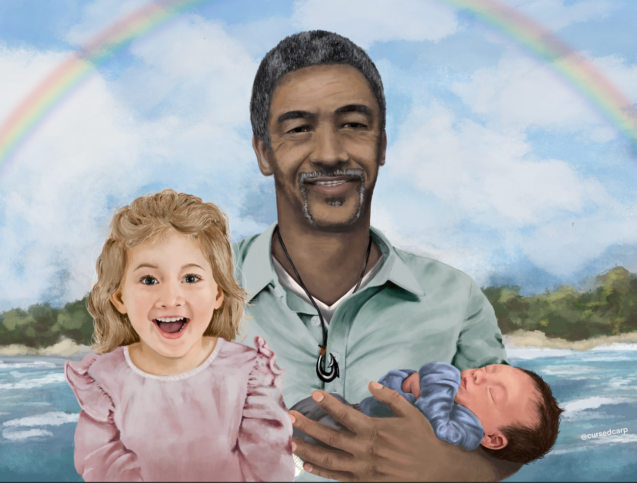 Cursed Carp Portraits - Human and Pet Memorial Portraits