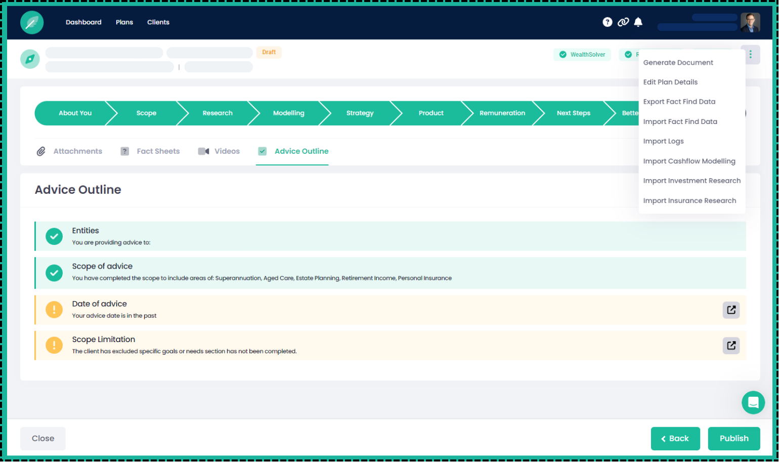 Integrations — Advice Designer