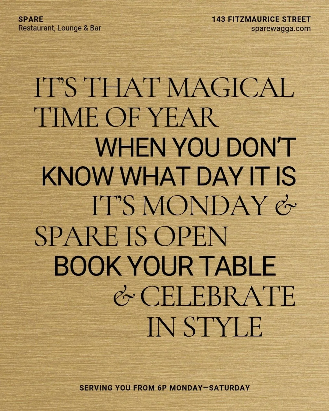 SPARE Restaurant Lounge & Bar