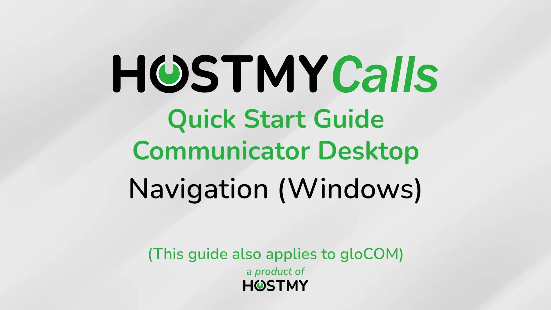 HostMy's Communicator Tutorials for Windows & macOS