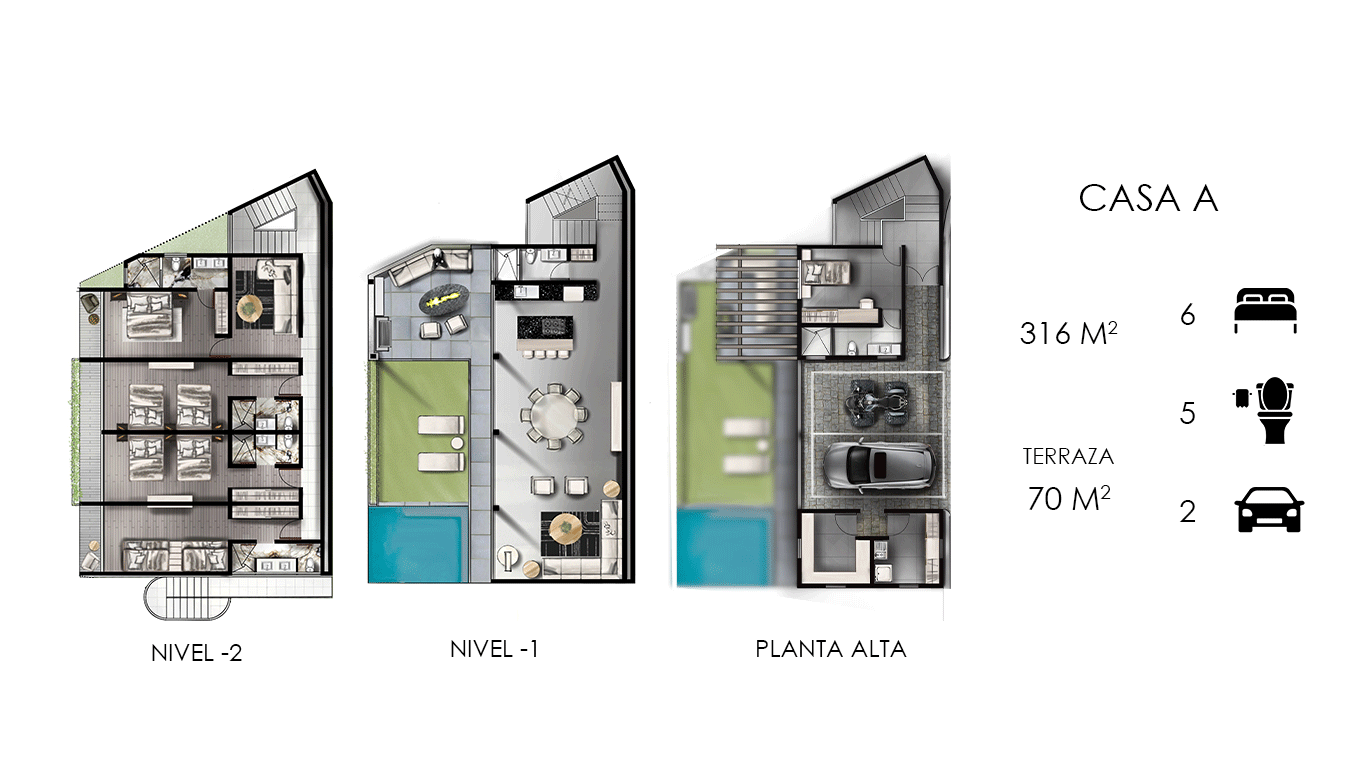 3 Casas — Arqmov Planner