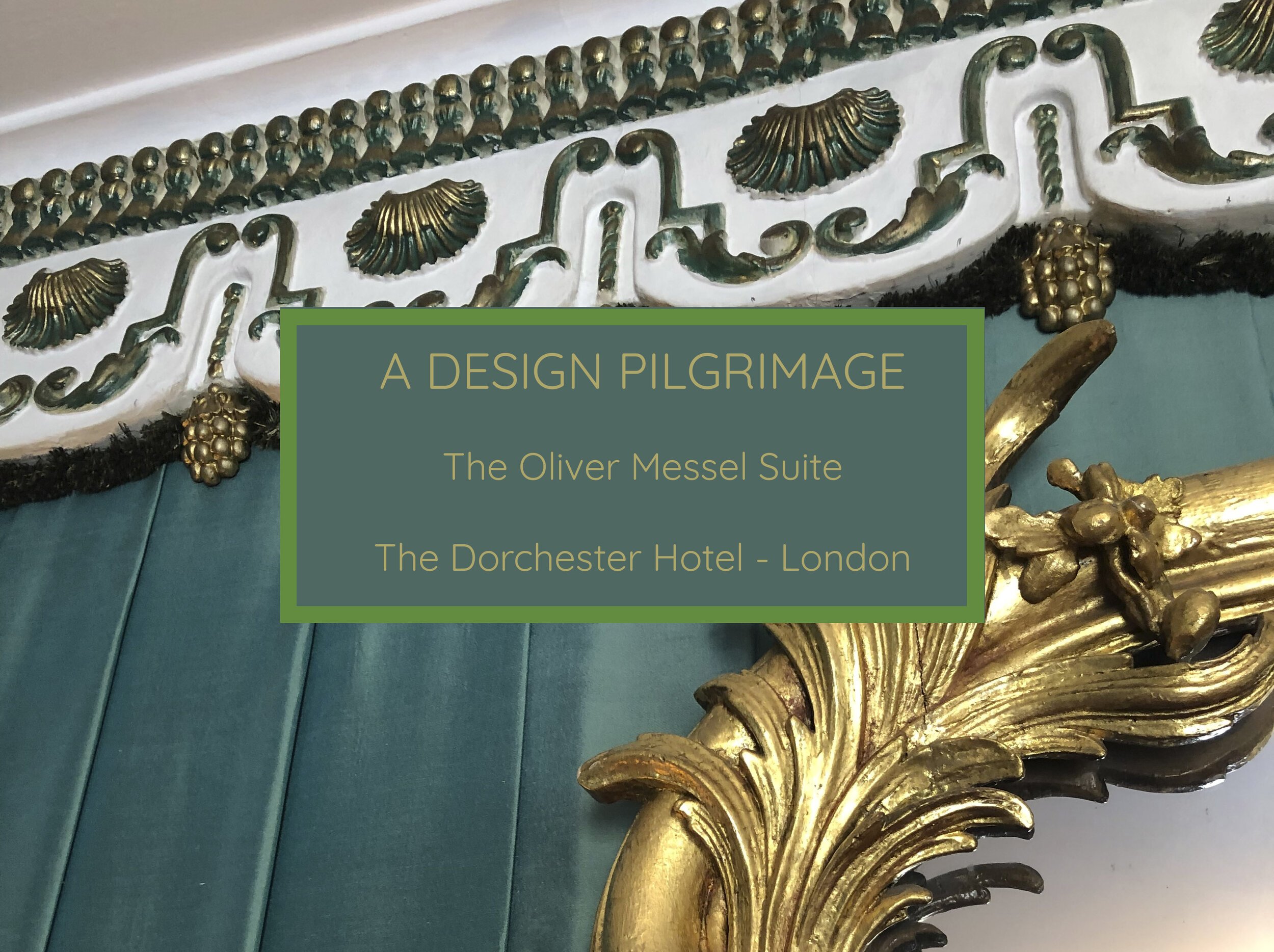 A Design Pilgrimage To The Oliver Messel Suite At The Dorchester ...