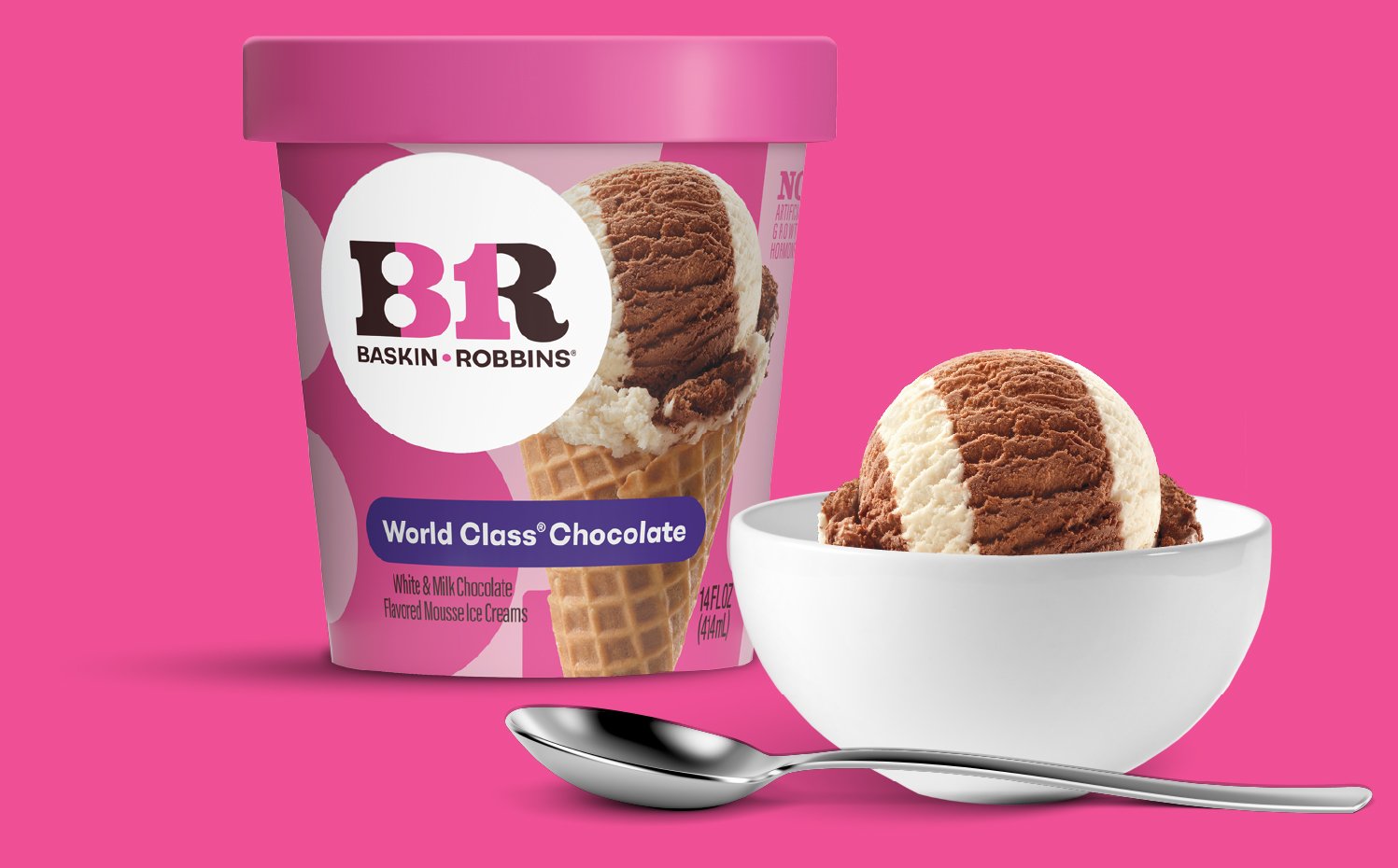 Ice Cream Baskin Robbins Chocolate KitKat Mint Ice Cream