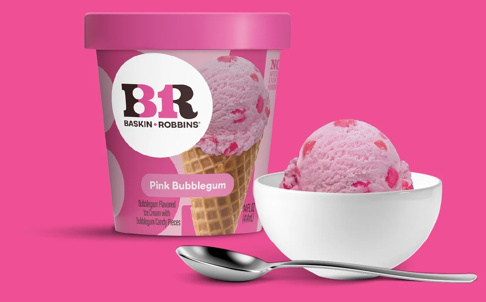 Flavor Page Pink Bubblegum Ice Cream — BaskinRobbinsatHome