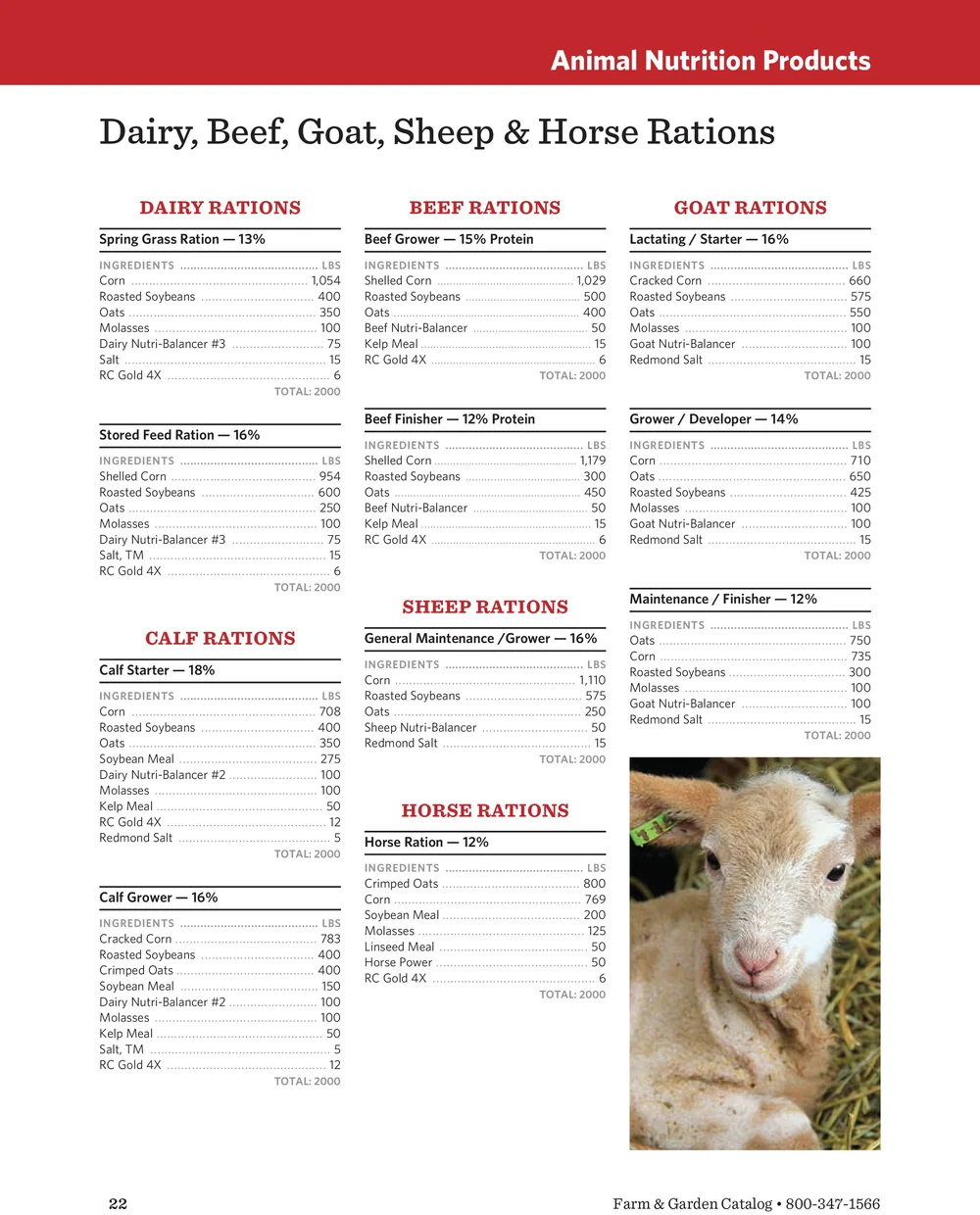 Recommended Organic Feed Rations | Balanced Nutrition for Livestock ...