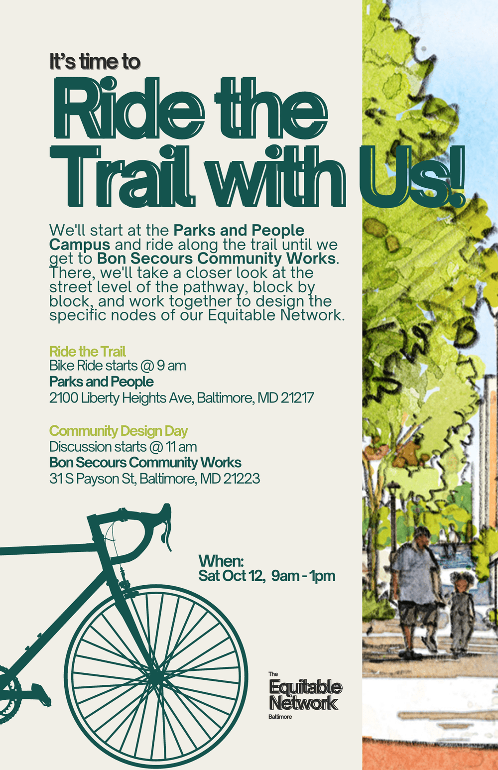 The Equitable Network Bike Ride and Community Design Day — Parks & People