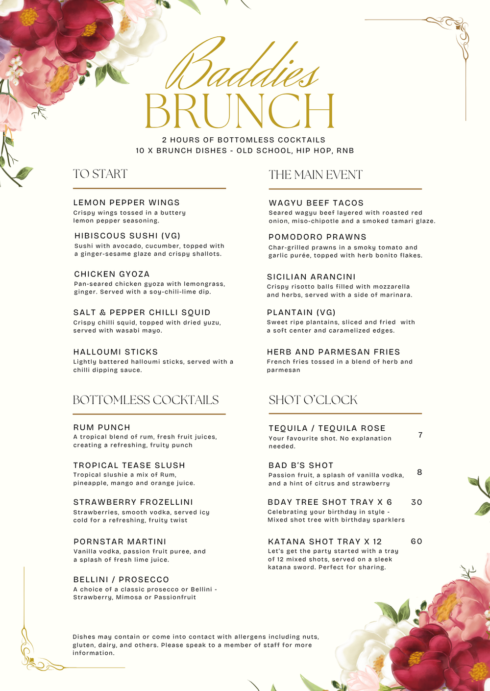 Bottomless Brunch | Book Your Experience Today — Soulloung